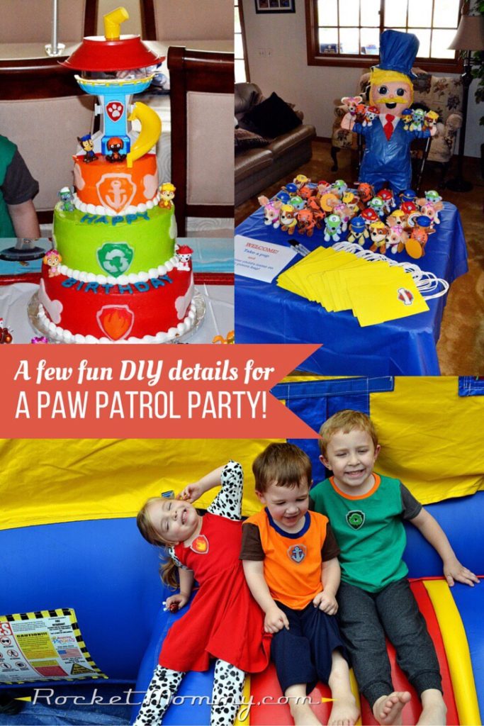 A Few DIY Details for a Paw Patrol Party! | Rocket Mommy